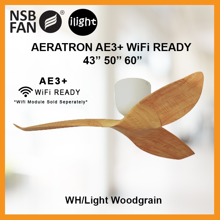NSB FAN AERATRON AE3+ Wifi Ready / Wifi+Module 43 / 50 / 60 Inches DC ...