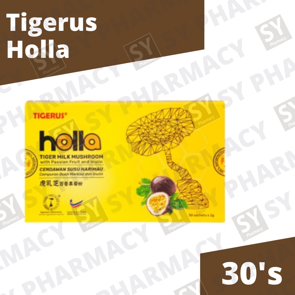 Tigerus Holla Tiger Milk Mushroom with Passion Fruit and Inulin 30's ...