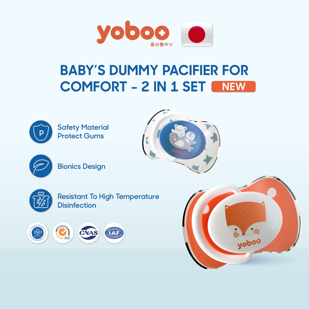 [NEW] yoboo Baby's Dummy Pacifier for Comfort-M size YB-0038 (2 In 1 ...