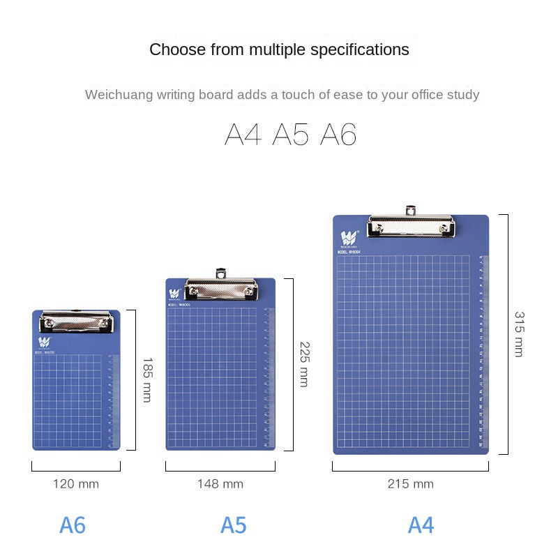 A4 File Folder A5 Clip A6 Writing Board Student Writing Base Plate Hard ...