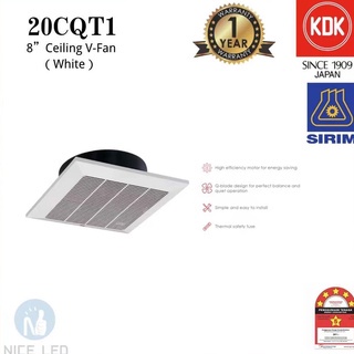 KDK Ceiling Ventilation Fan 8" 10" 25TGQ7 20CQT1 Ceiling Mounted ...