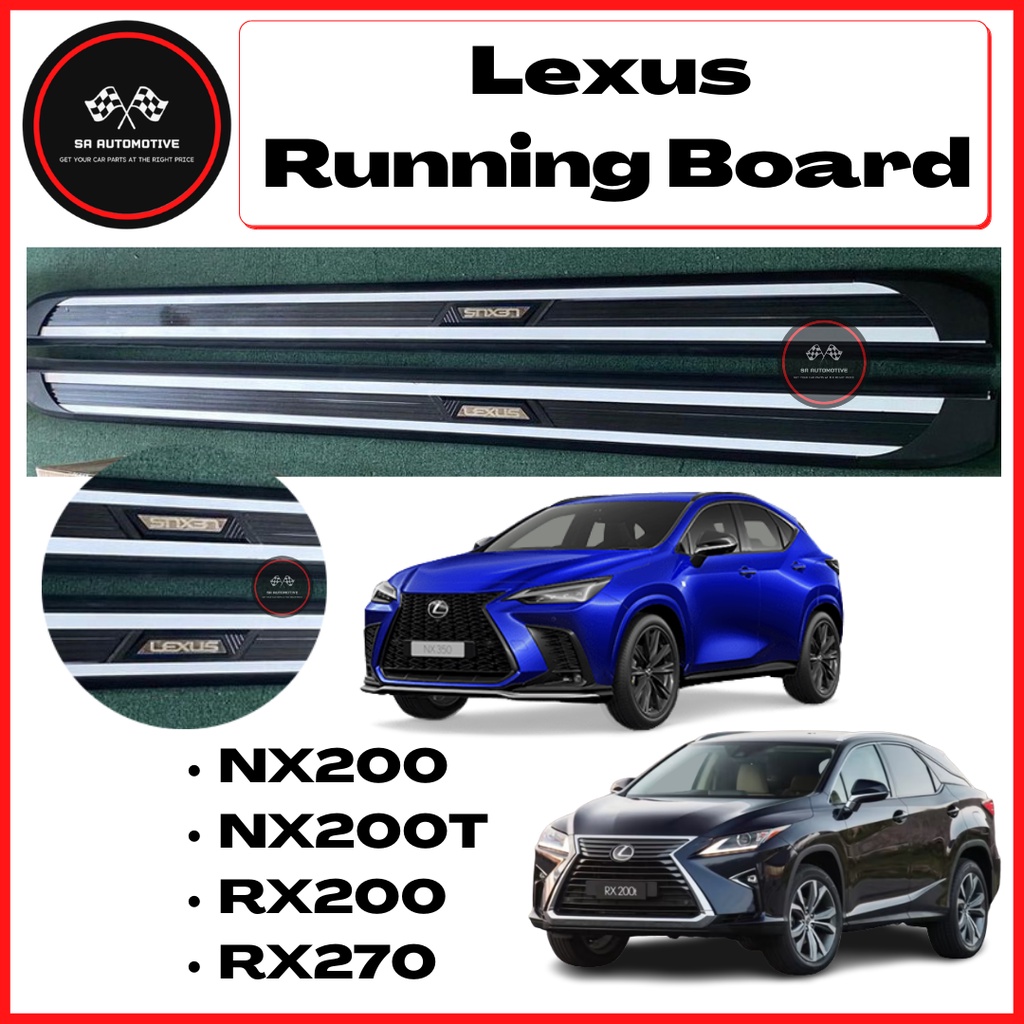 Lexus NX200 NX300 RX200 RX300 2015-2020 Side Step Running Board Nerf ...