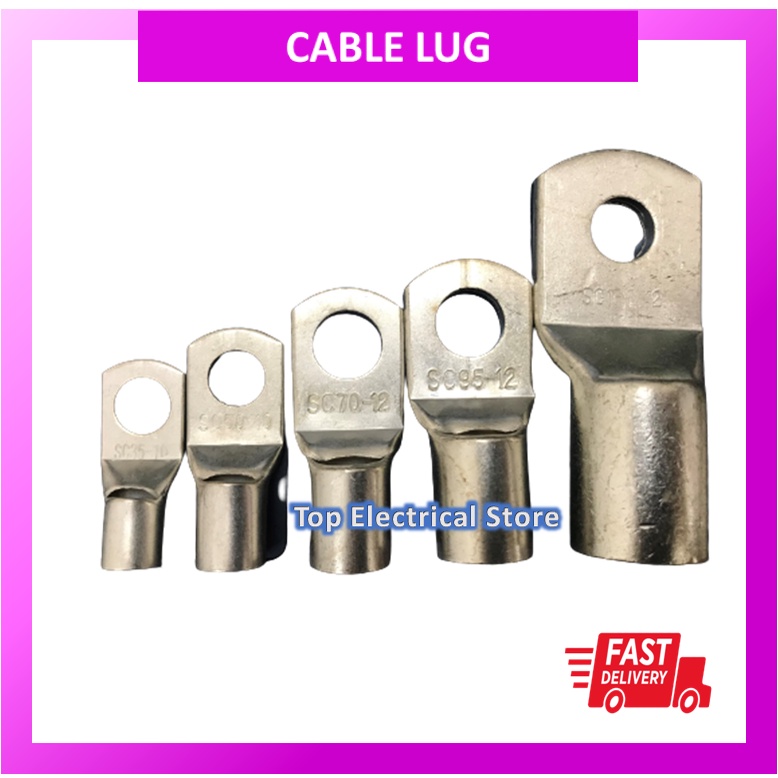 CABLE LUG 35MM 50MM 70MM 95MM RING TERMINALS CONNECTORS TIN PLATED PURE ...