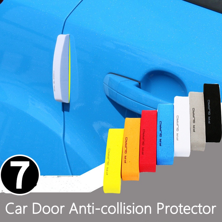 4pcs car door bumper strips edge guards eva foam anti-collision strip ...