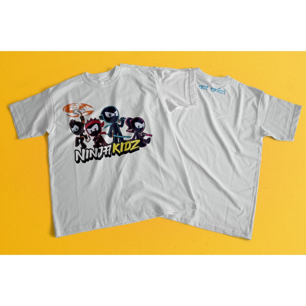 【Ready Stock】Baju Ninja Kidz 3-16 Years Children's Cartoon Shirt Cotton ...
