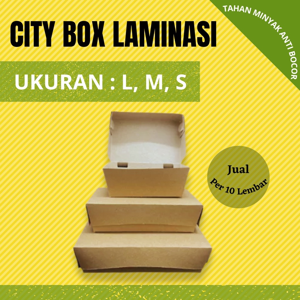 Plain Lunch box contains 10pcs/paper/city box laminated plain brown ...