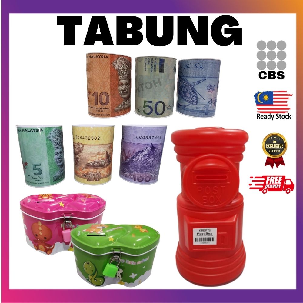CBS Tabung Duit Gambar Duit Save Money Coin Bank | Shopee Malaysia