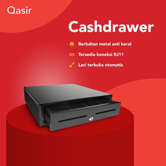 Kassa Cash Drawer/Cashier Drawer/Rj-11 Money Drawer (37 X 33 Cm ...