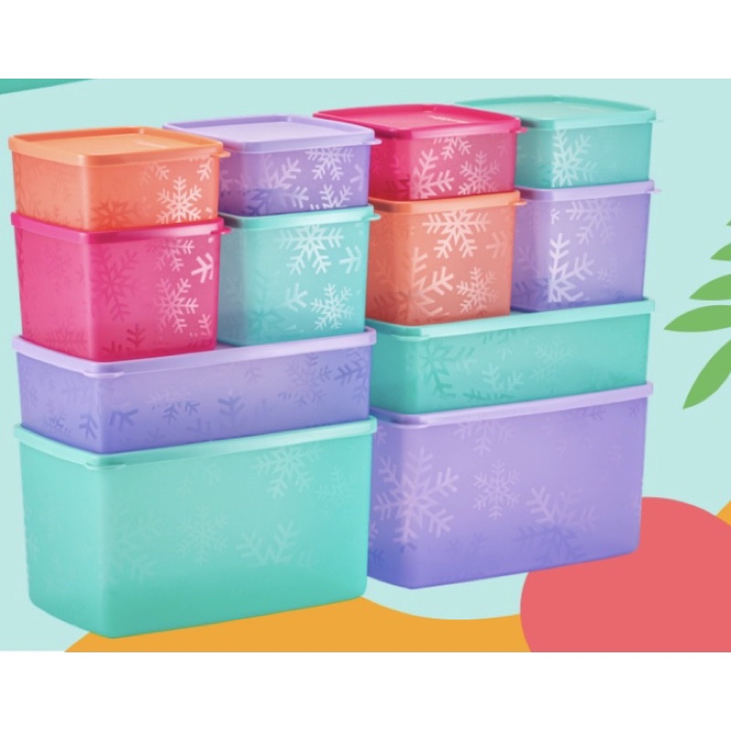 Snowflakes Tupperware | Shopee Malaysia
