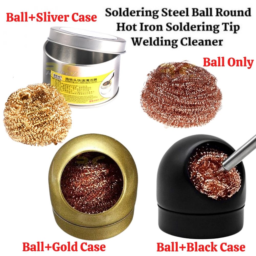 Soldering Steel Ball Round Hot Iron Soldering Tip Welding Cleaner For ...
