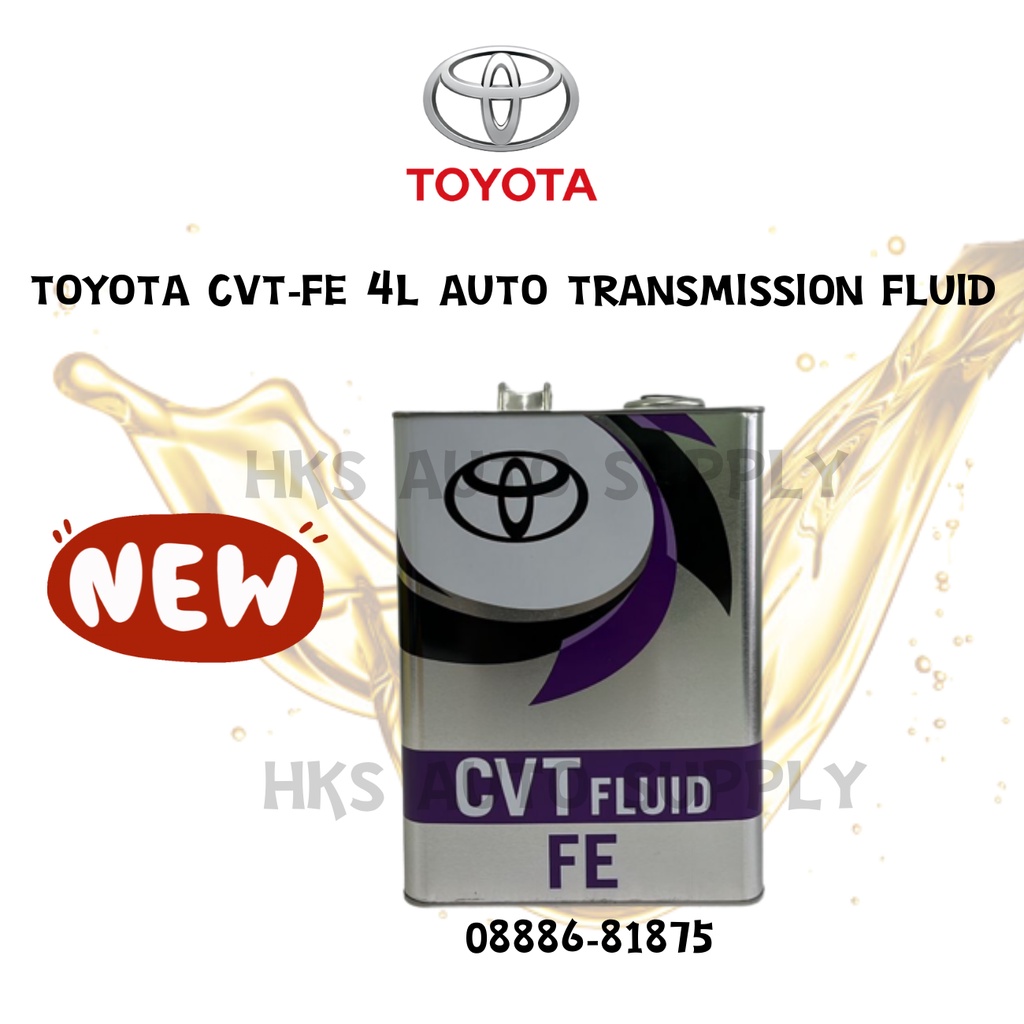Toyota ATF CVT FE Gear Oil 4L 08886-81875 NEW PACKING | Shopee Malaysia