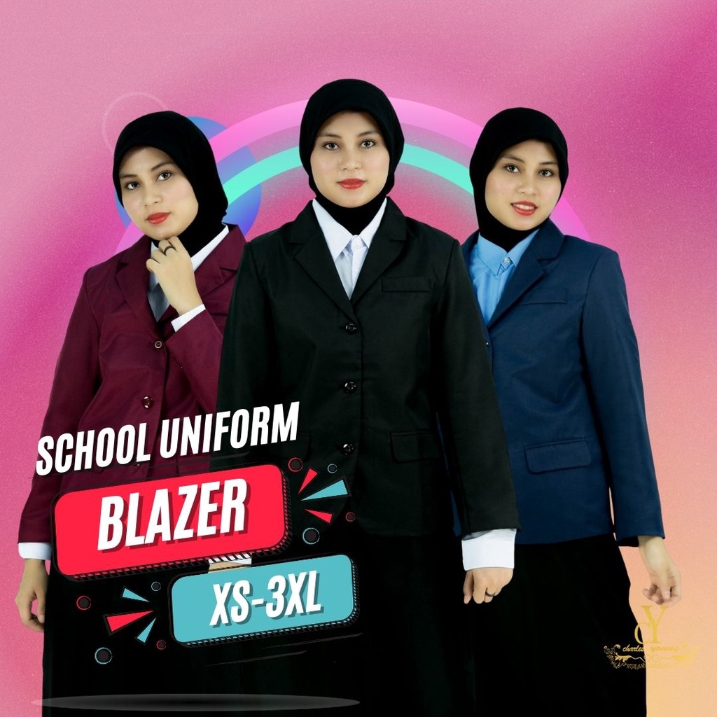 CY BC4 Blazer Sekolah Rendah Menengah Long Sleeve / Blazer Pengawas ...