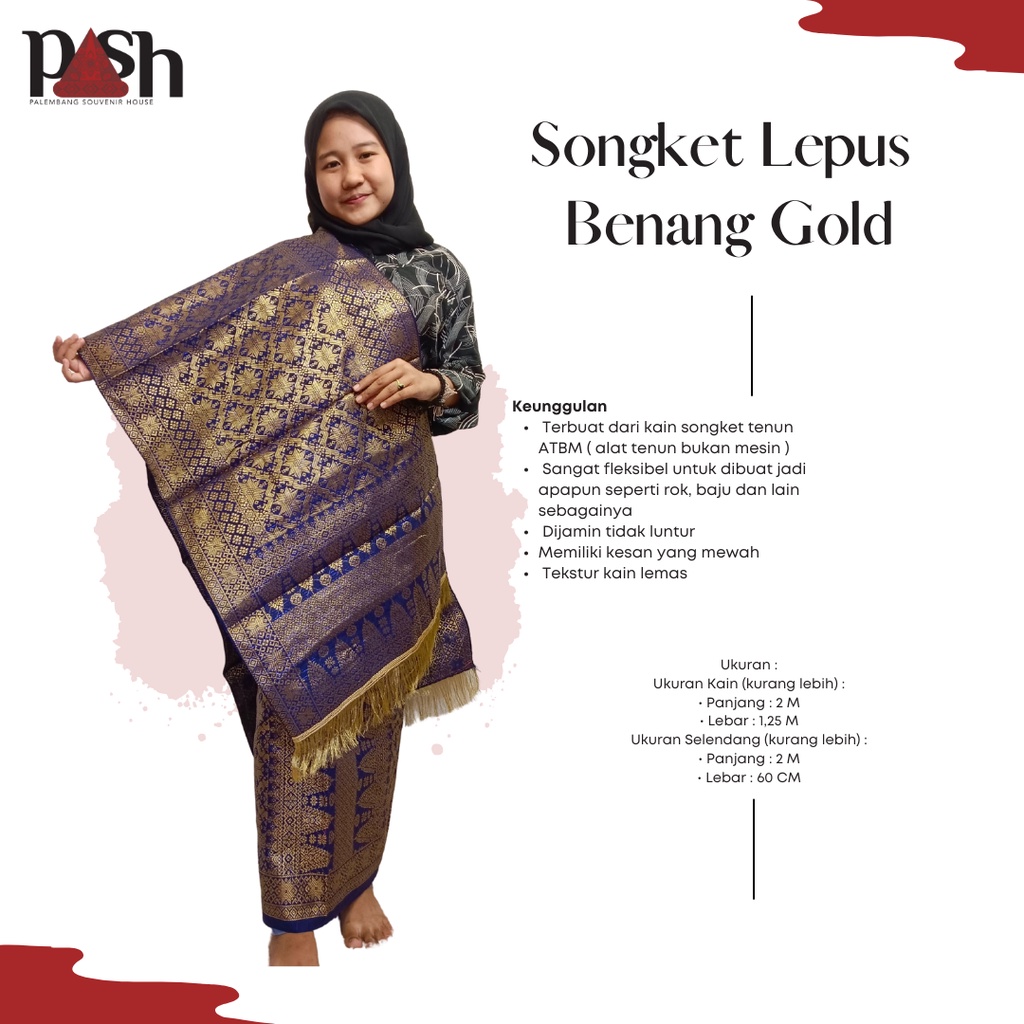 Songket Pash - Songket Lepus Gold Thread Typical of Palembang Various ...