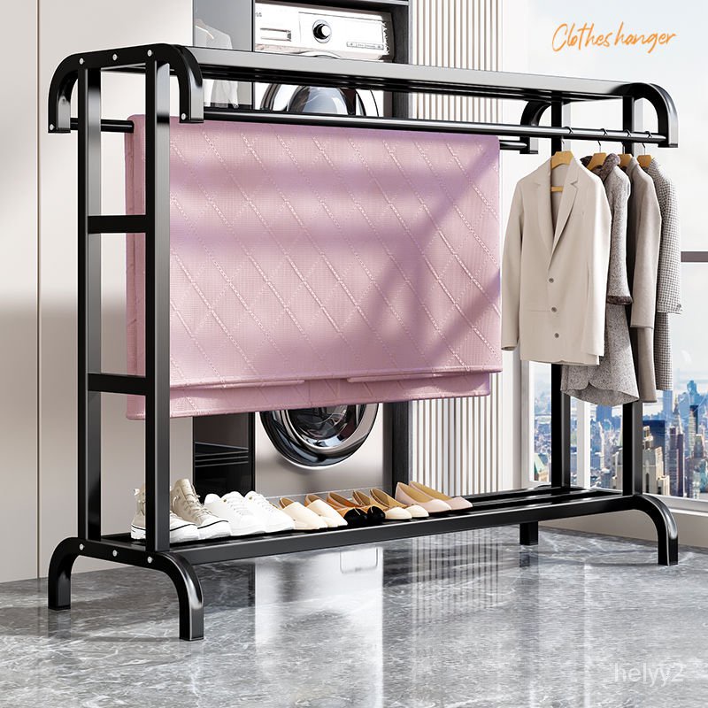 Balcony drying rack floor household clothes drying rack indoor cool ...