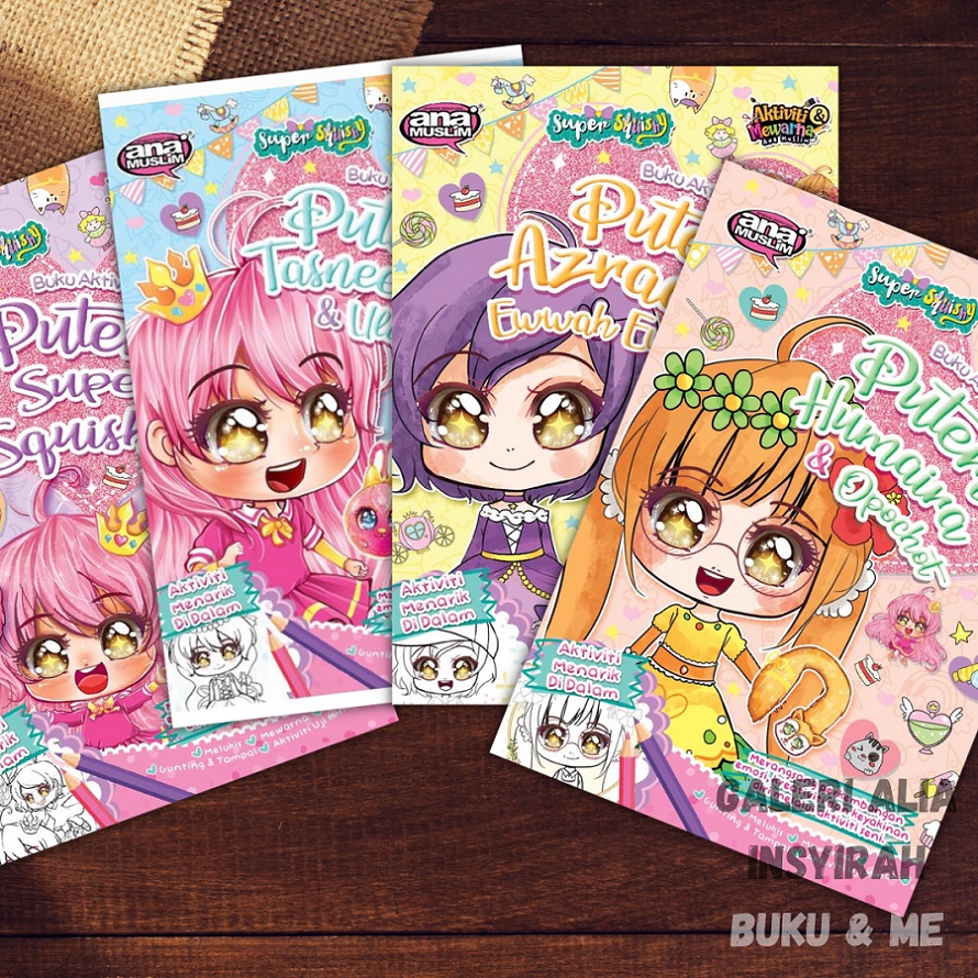 Buku Aktiviti Kanak kanak ANA MUSLIM Puteri Azraa Puteri Tasneem Puteri ...