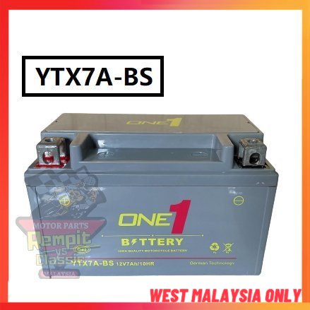 REMPIT YTX7A YTX7 (A) Gel SYM VF3i 185 MOTORCYCLE BATTERY ICON KARISMA ...