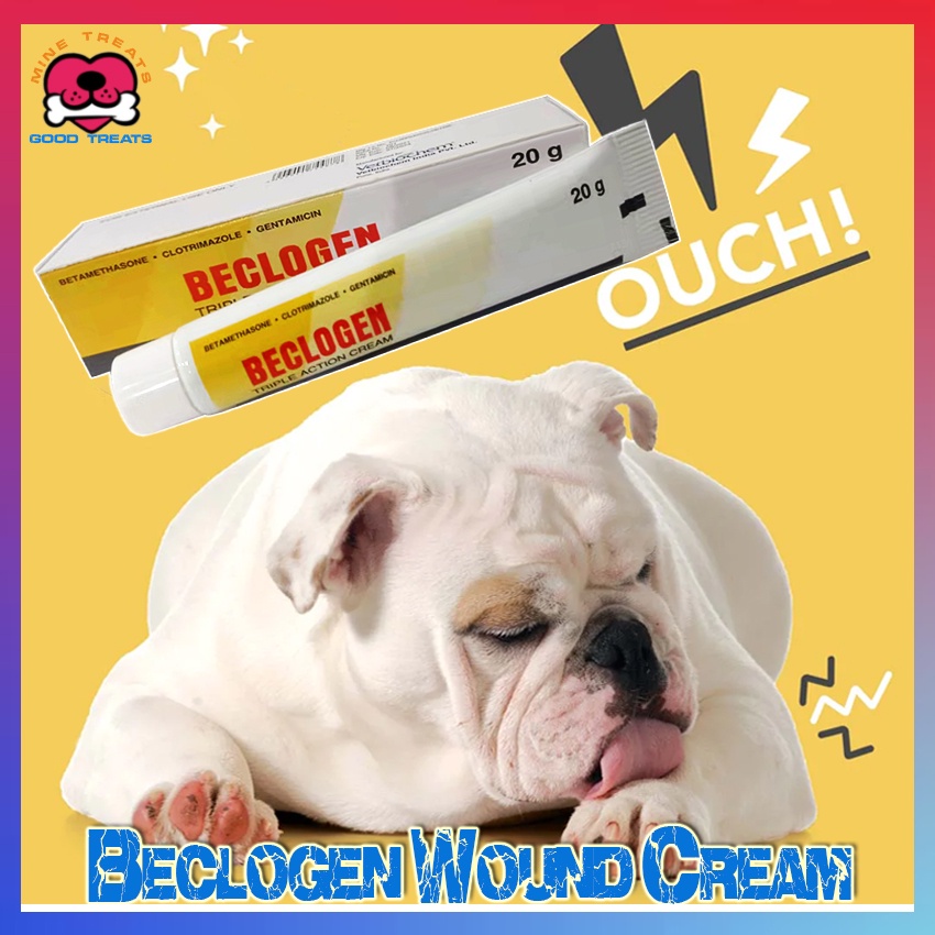 Beclogen Wound Cream Antibacterial Pet Triple Action Cream 20g | Shopee ...