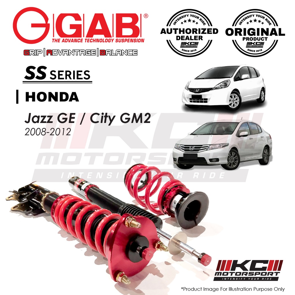 Honda Jazz GE / City GM2 2008-2012 - GAB SS Series Fully Adjustable ...