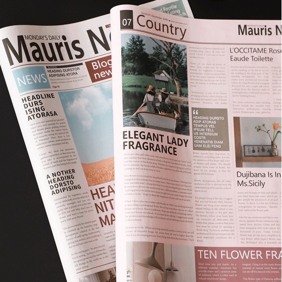 READY STOCK EzWrap.my Newspaper Style Kraft Kraf Flower Bouquet Wrapper ...