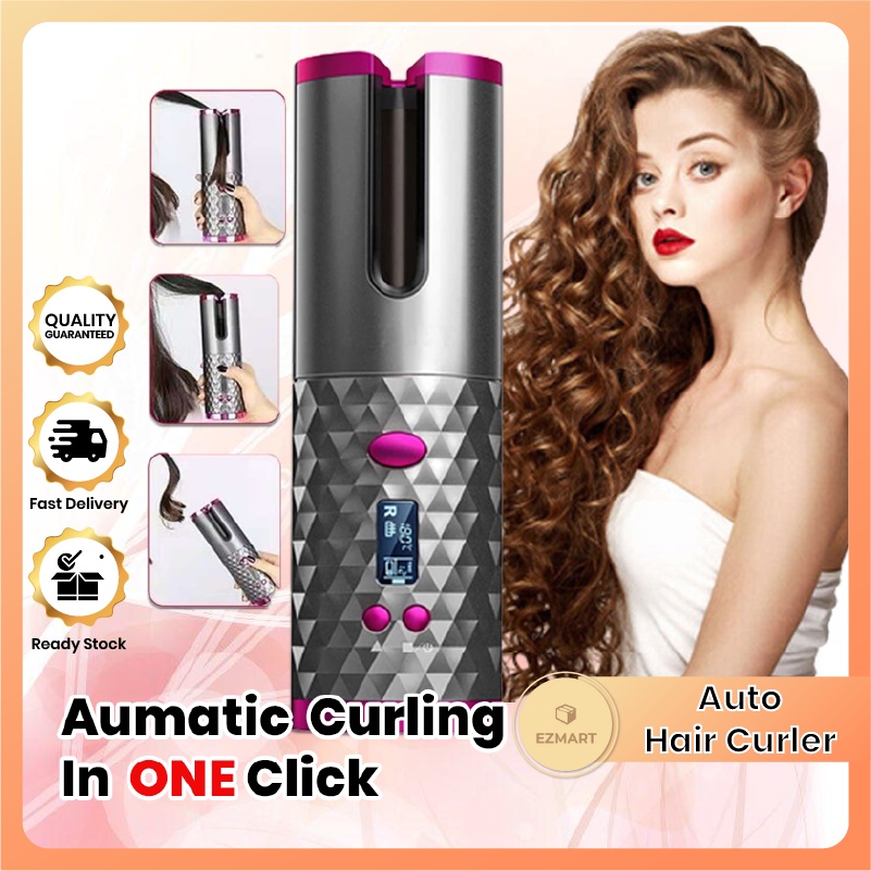 Auto Hair Curler roller Wireless Hair Curler iron Curly hair iron hair ...