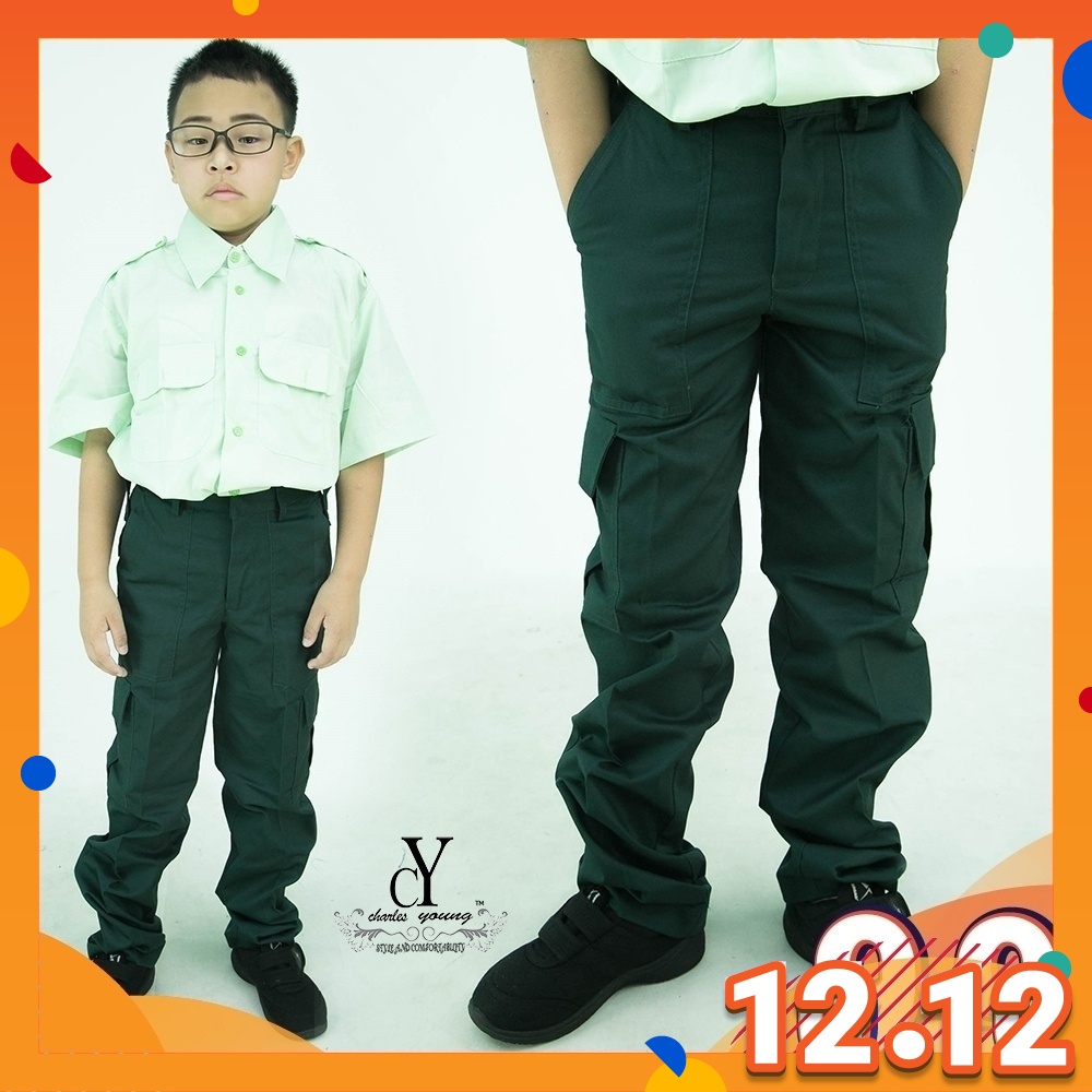 CY 2907 SCHOOL UNIFORM T.SHIRT TUNAS KADET REMAJA SEKOLAH / SELUAR ...