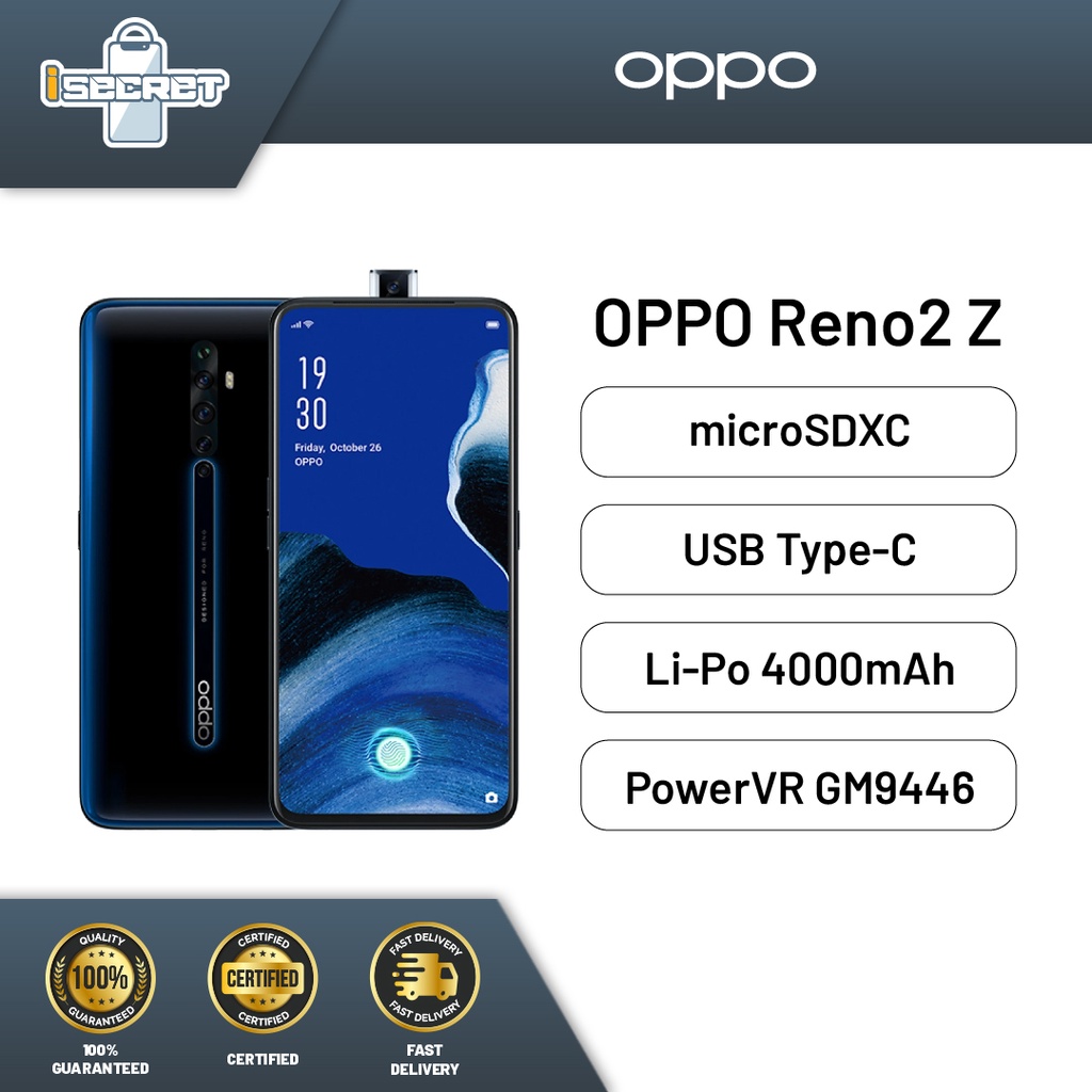 Oppo Reno2 z (8GB RAM + 256GB ROM) 6.53 inches 48MP LTE Original ...