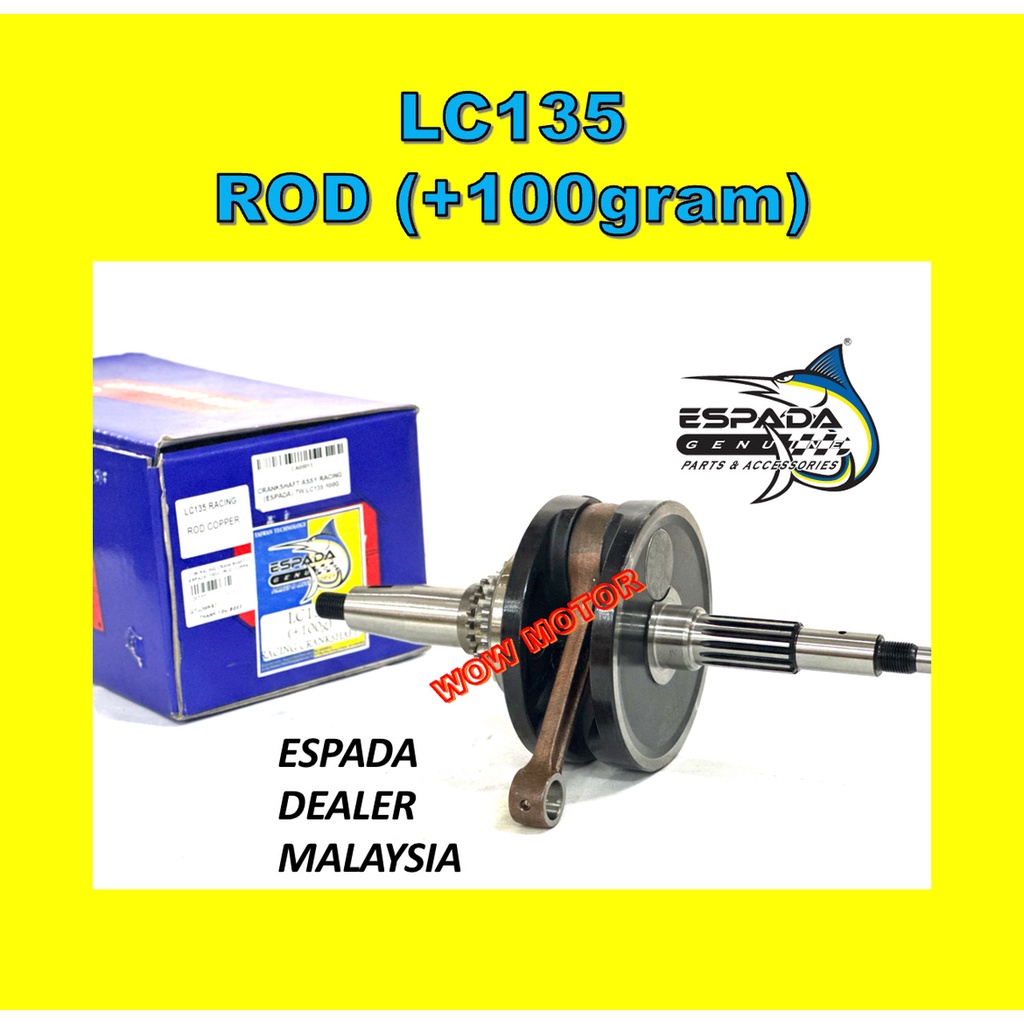LC135 COPPER ROD RACING CRANK SHAFT ESPADA LC135 RACING CRANKSHAFT ...