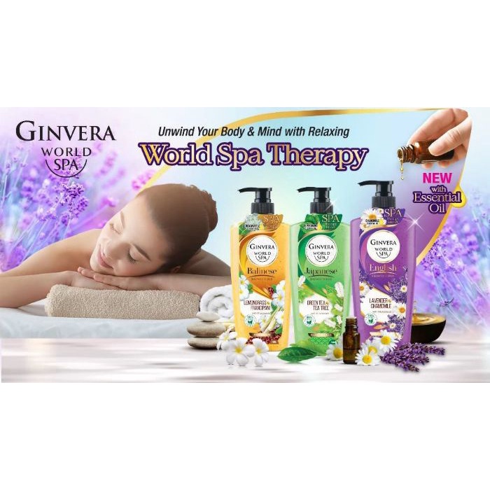 Ginvera World Spa Shower Scrub / Mandian 750ml | Shopee Malaysia