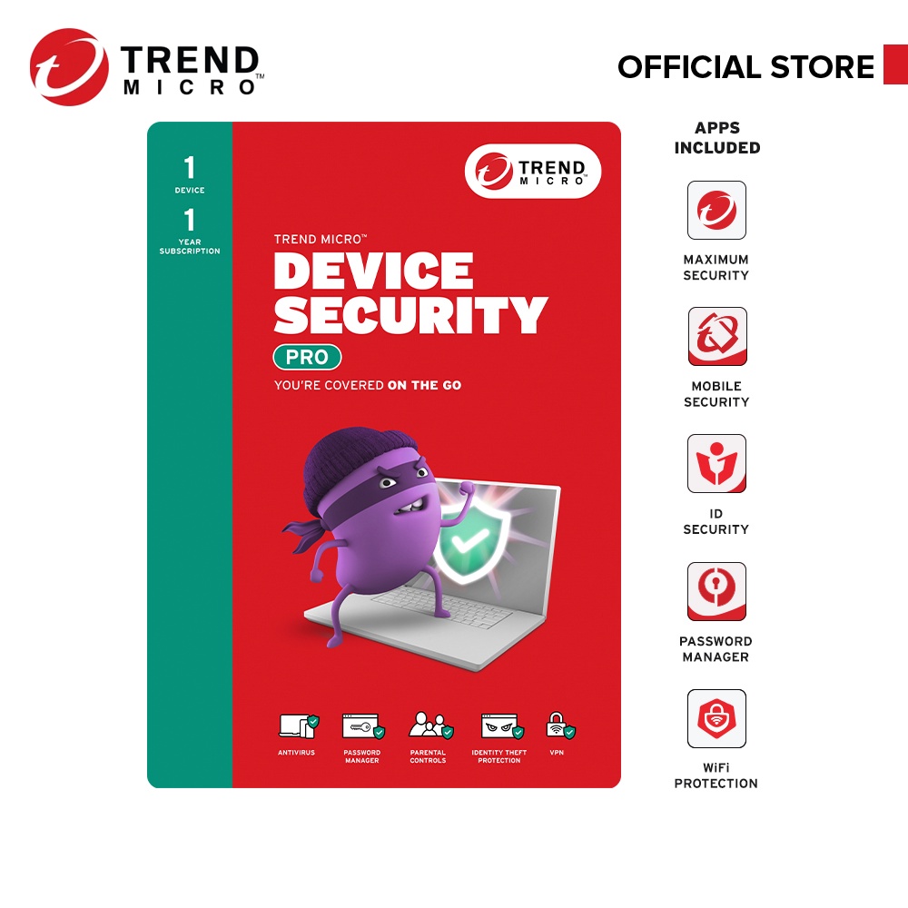 Trend Micro Device Security Pro - Powerful Protection For Windows, Mac ...