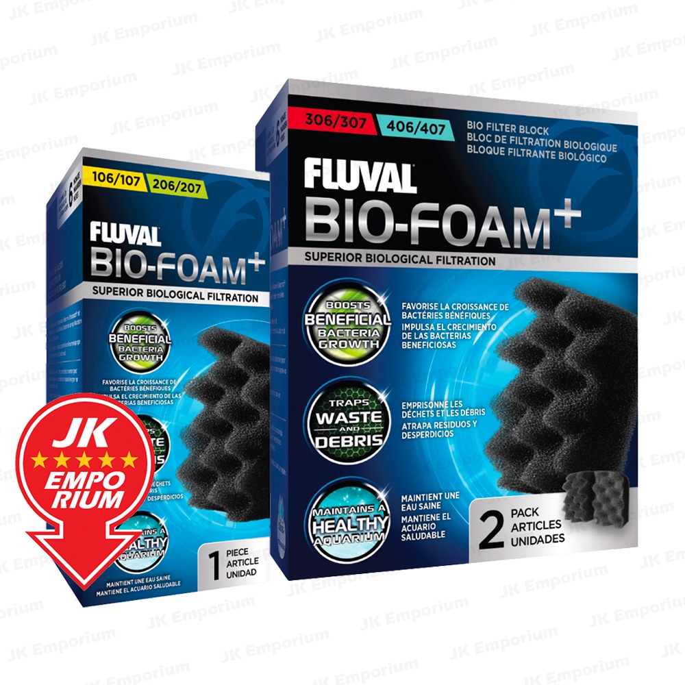 Fluval Bio-Foam+ Plus 106 107 206 207 306 307 406 407 Canister Filter Block Replacement Filter ...