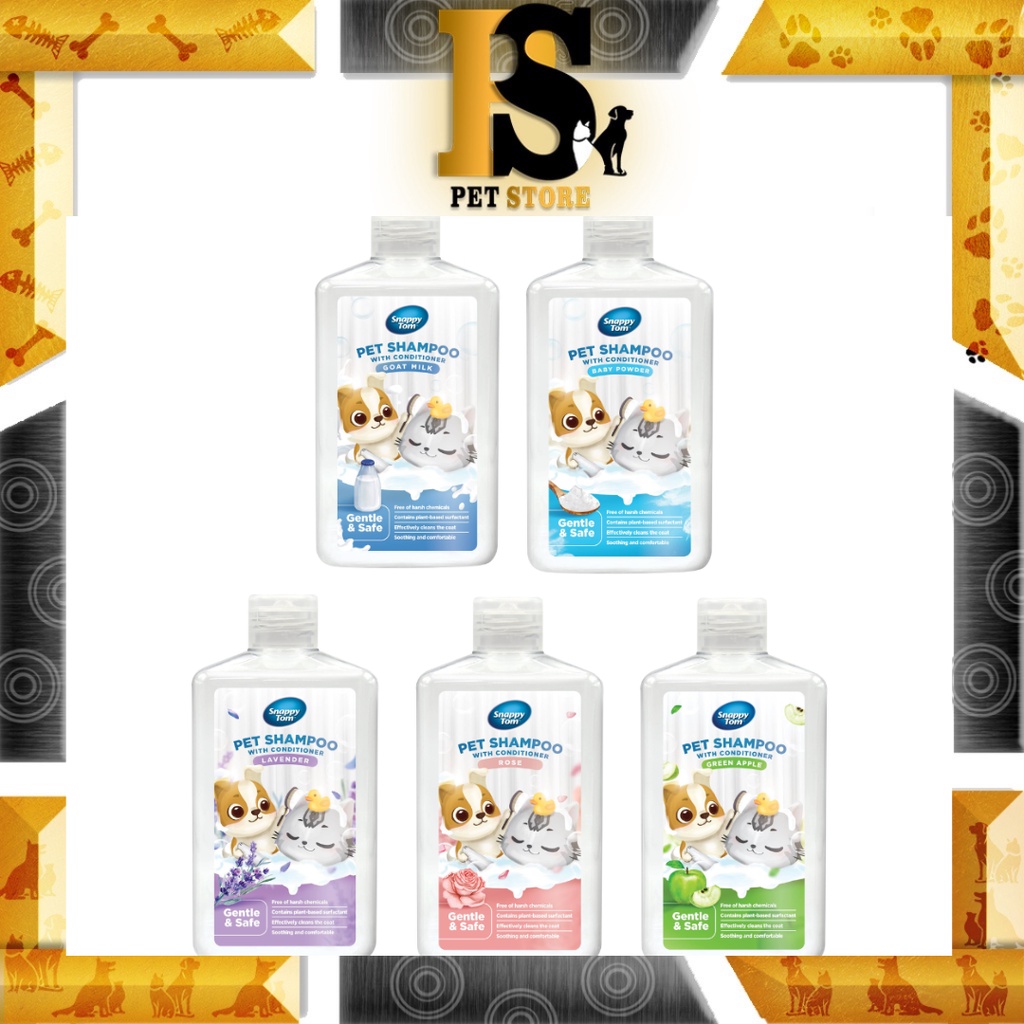 Snappy Tom Pet Dog&Cat Bath Shampoo With Conditioner 500ml | Shopee ...
