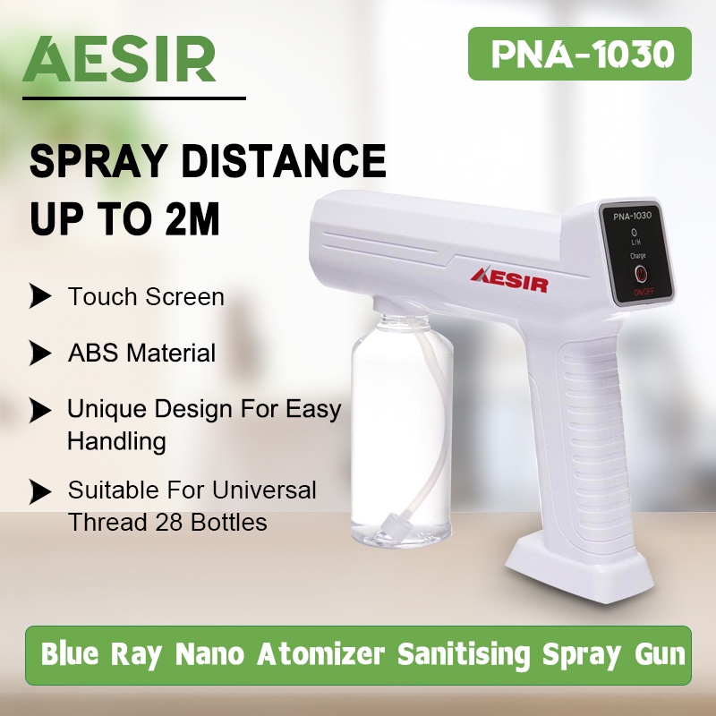 AESIR PNA-1030 Touch Screen Portable Blue Ray Nano Atomizer Sanitising ...
