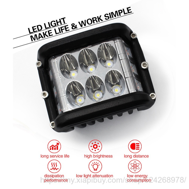 【Ready Stock】New 45W 60w working light LED luminescent white and yellow ...