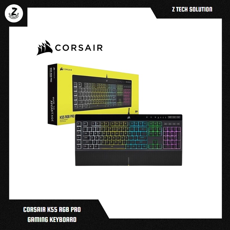 CORSAIR K55 RGB Pro Wired Full Size Gaming Keyboard | Shopee Malaysia
