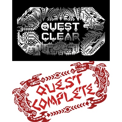 Monster Hunter "QUEST CLEAR & QUEST COMPLETE" Sticker Pack | Shopee ...