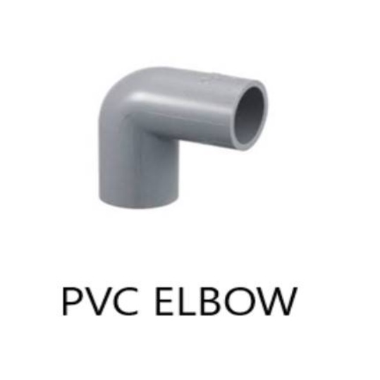 PVC Pipe Fitting Connector Socket Elbow Tee Valve Plug End Cap PT Threaded Penyambung Paip PVC ...
