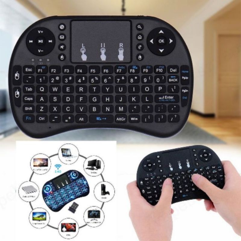 Ready stock i8 mini keyboard mouse 2.4Ghz Wireless Touchpad Keyboard ...