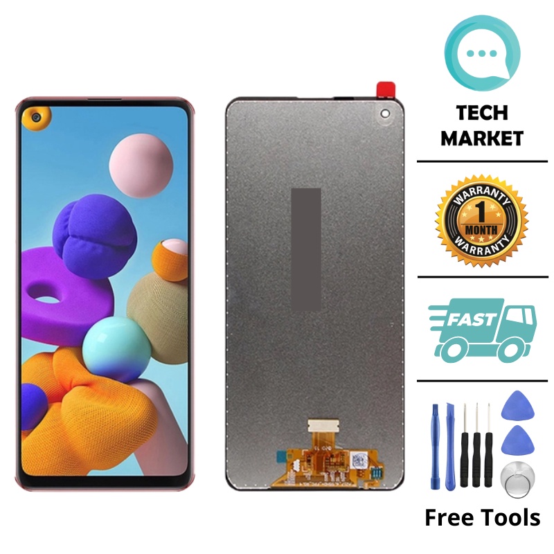SAMSUNG A21S A217 LCD DISPLAY TOUCHSCREEN DIGITIZER SPARE PART (FREE ...