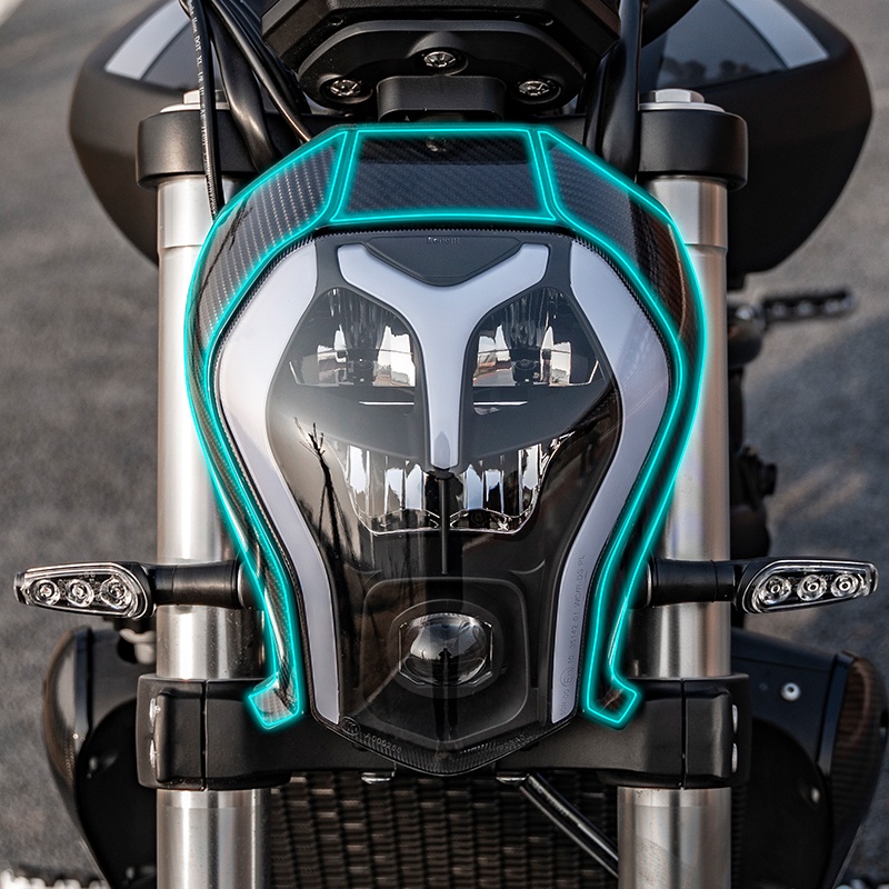 Motorcycle Tank Protector Sticker The whole car carbon fibre Protection ...