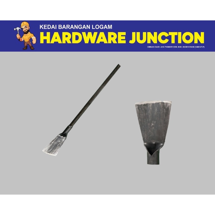 FLAT ROUND HEAVY DUTY OIL PALM CHISEL WITH HANDLE | CHOP KELAPA SAWIT ...