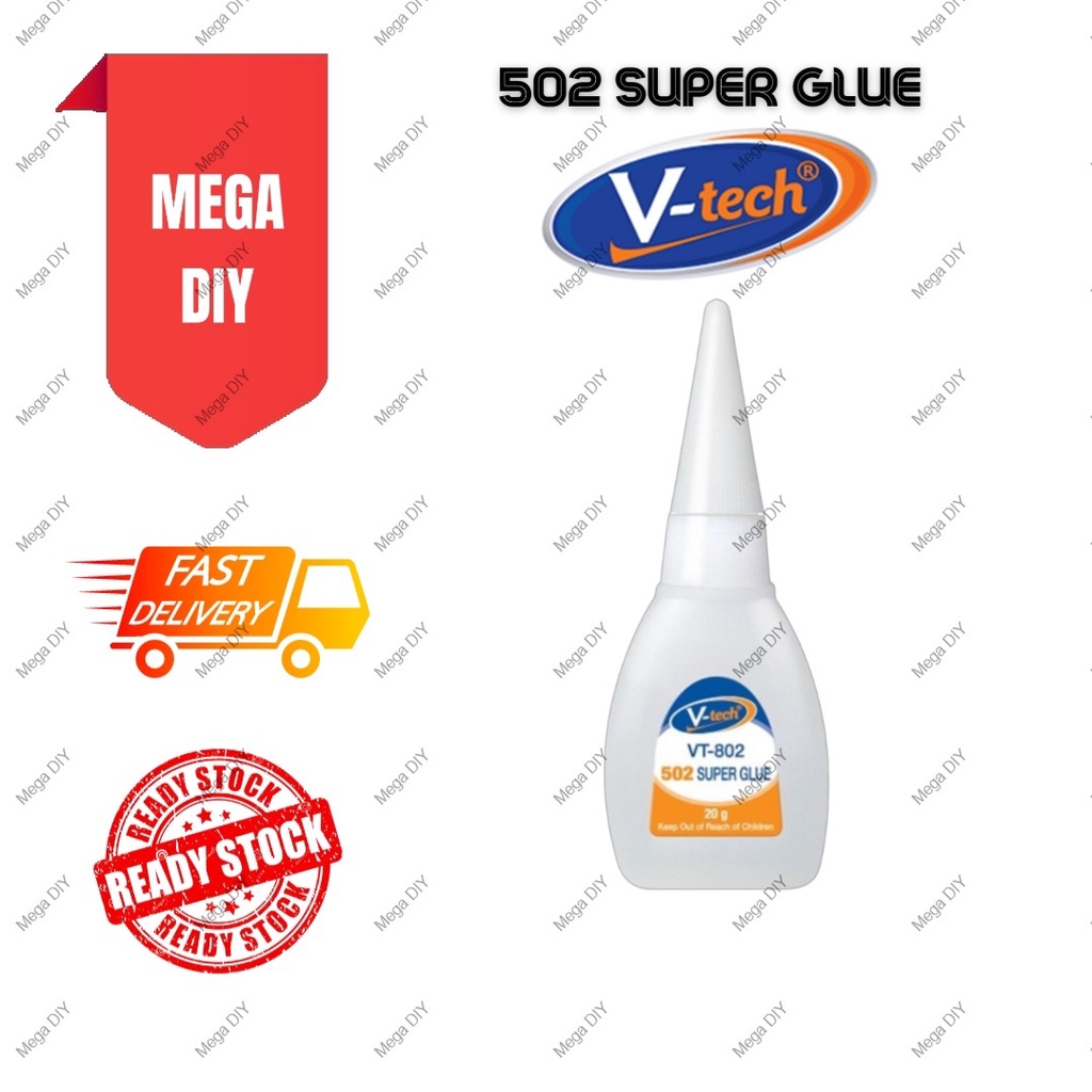502 Super Glue Gam Fast Dry 3 Second Gum Glue 强力胶 | Shopee Malaysia