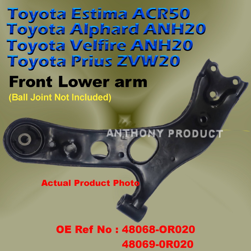 Toyota Estima Alphard Vellfire Prius Front Lower Arm Suspension Control ...