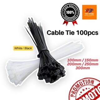 Cable Ties Nylon Wire 100pcs 4"6"8"10"12" Pengikat Wayar Kabel Tie ...