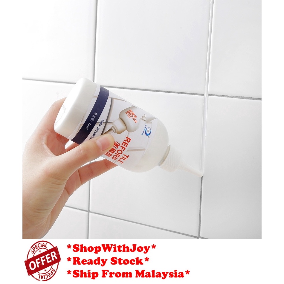 【ShopWithJoy】 Tile Reform Grouting Fix Waterproof Tiling Repair Kit Gap ...