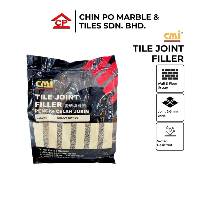CMI TILE JOINT FILER / PENGISI CELAH JUBIN / COLOUR CEMENT/GROUT 1 KG ...