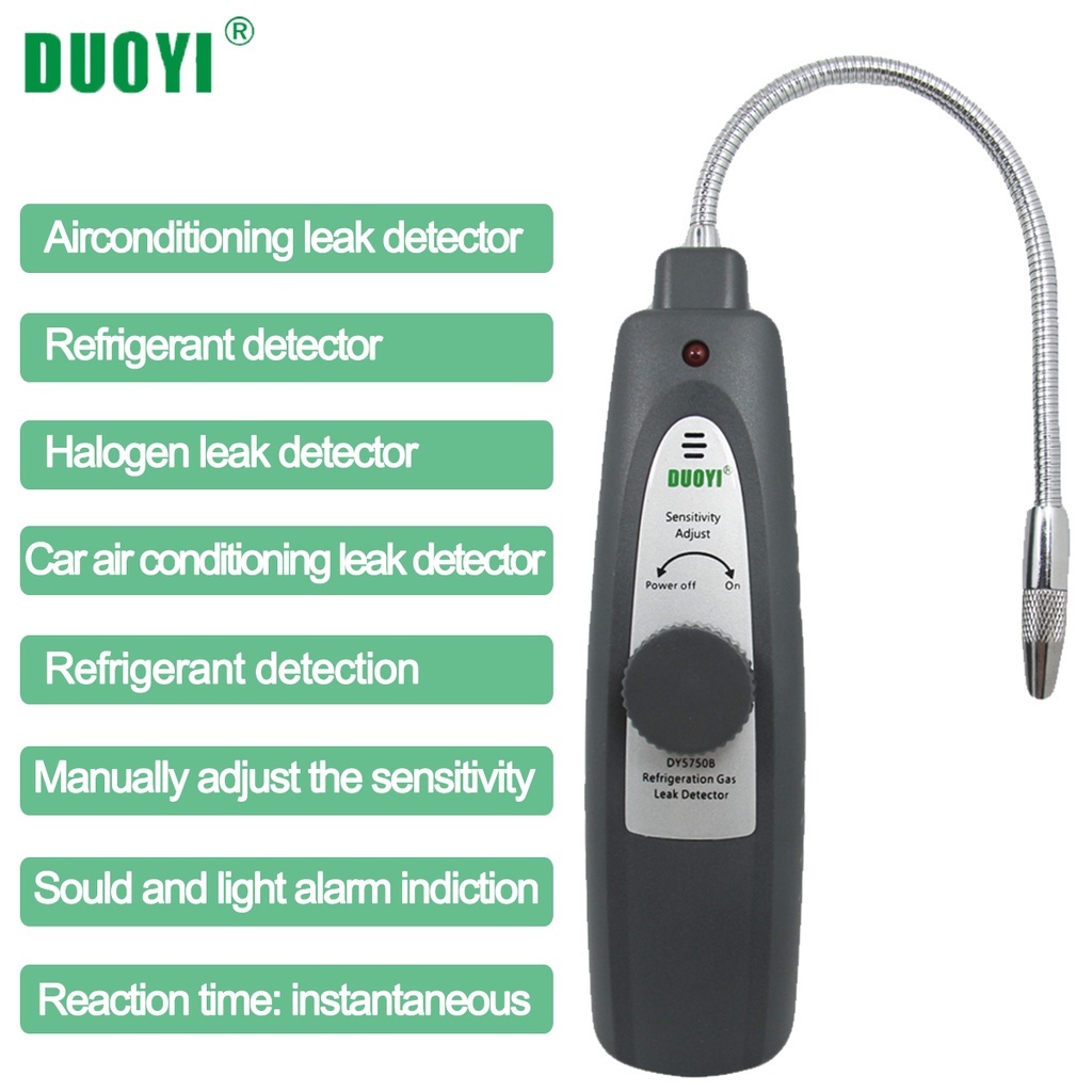 DUOYI DY5750B Gas Detector Refrigeration Gas Leak Detector CFC HFC ...