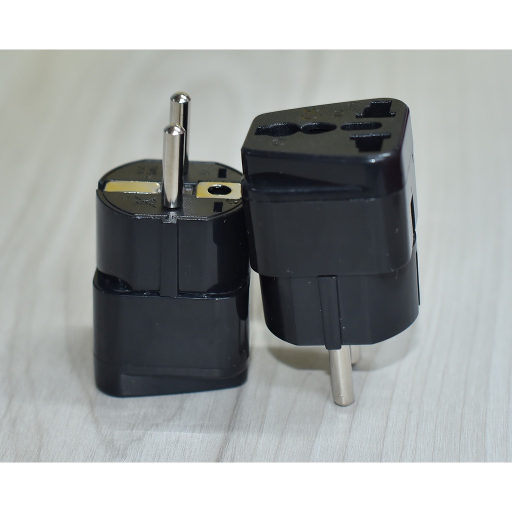 Schuko to univeral conversion power plug, genuine multi-purpose 2-pin ...