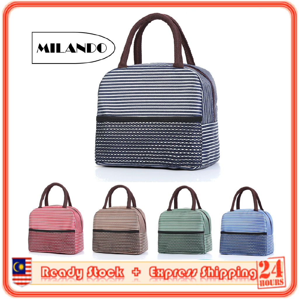 MILANDO Large Insulated Lunch Bag With Thick Aluminum Foil Meal Lunch ...