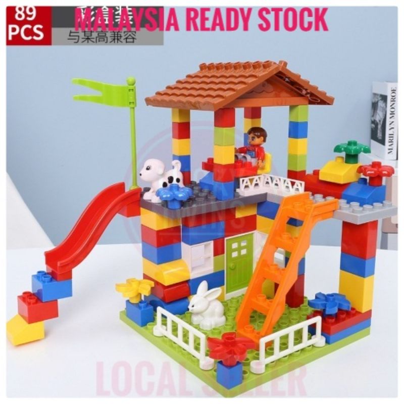 89 Pcs Puzzles Lego Rumah Lego City Castle Lego House Toys Brick Castle ...