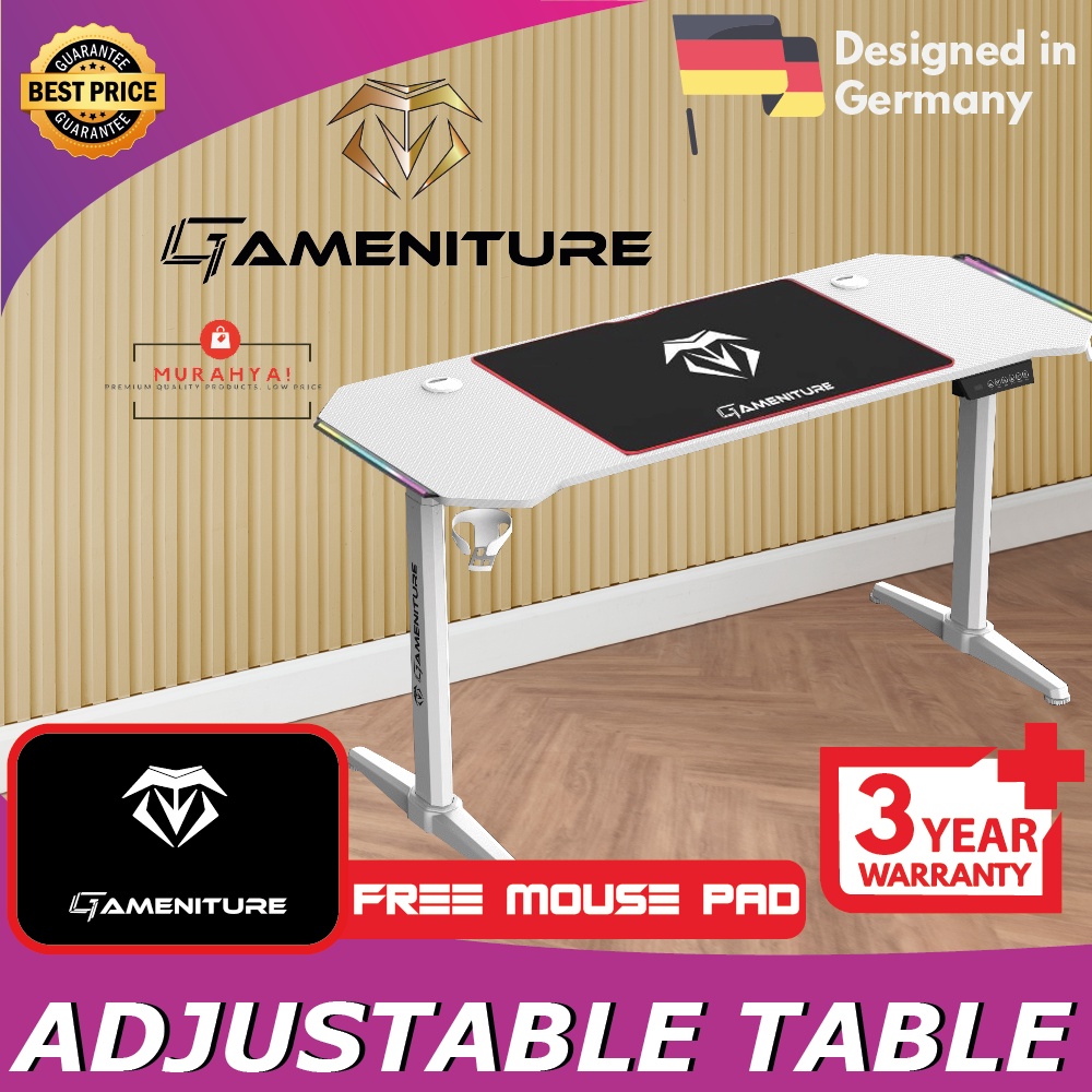 Adjustable height gaming table Smart table Standing desk 140 160 cm ...